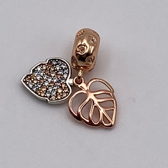 Jewelry | Rose Gold Pandora Leaf Charm | Poshmark